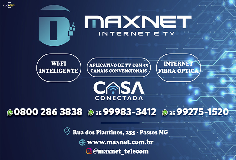 .MAXNET TELECOM, 0800 286 3838 - Click & Disk